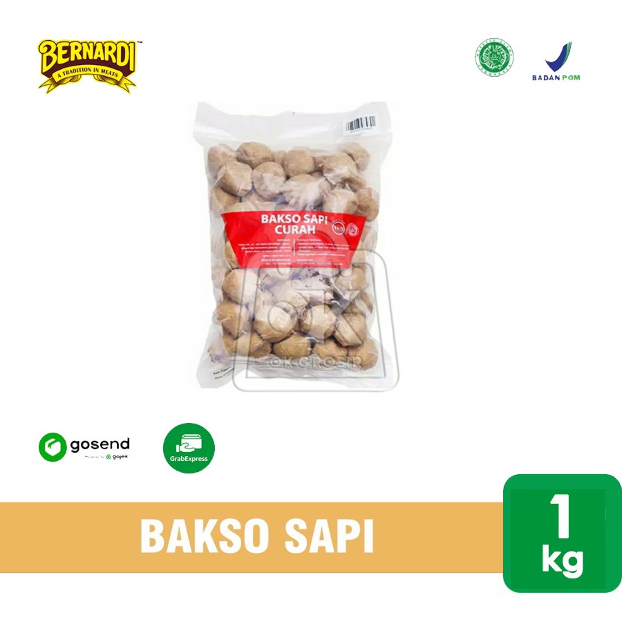 Jual Bernardi Bakso Sapi Curah 1kg (KHUSUS INSTANT) | Shopee Indonesia