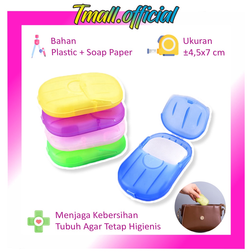 Jual TMALL Sabun Cuci Tangan Kertas Isi 20 PCS Sabun Kertas Cuci Tangan ...