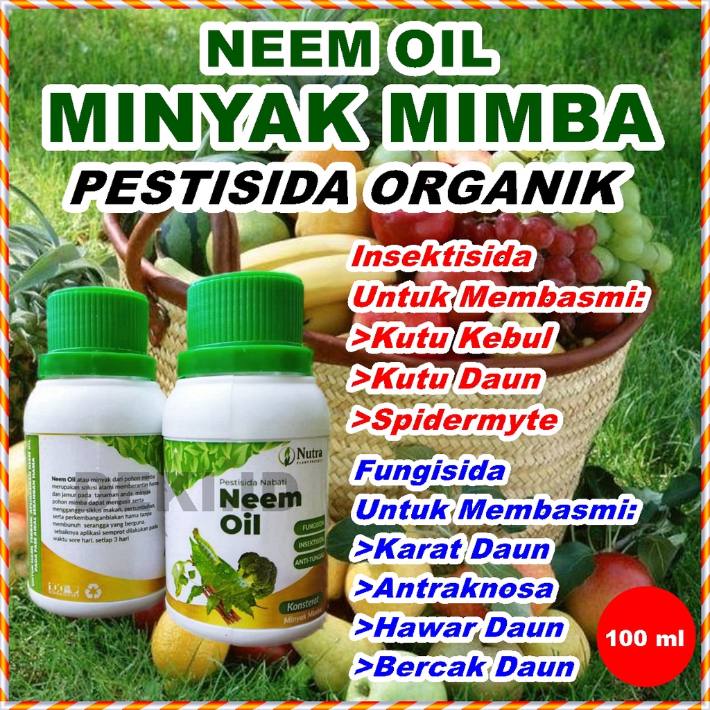 Jual Minyak Mimba 100 ml Neem Oil Pestisida Organik Nabati Alami ...
