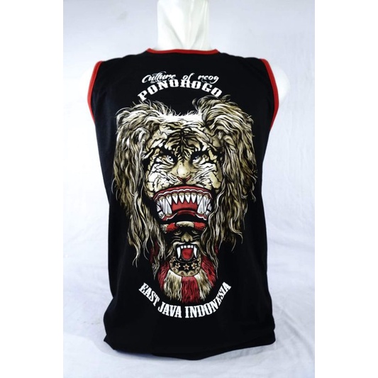 Jual Jiegex / kutumas / kaos budaya / kaos singlet barong / kaos reog ...