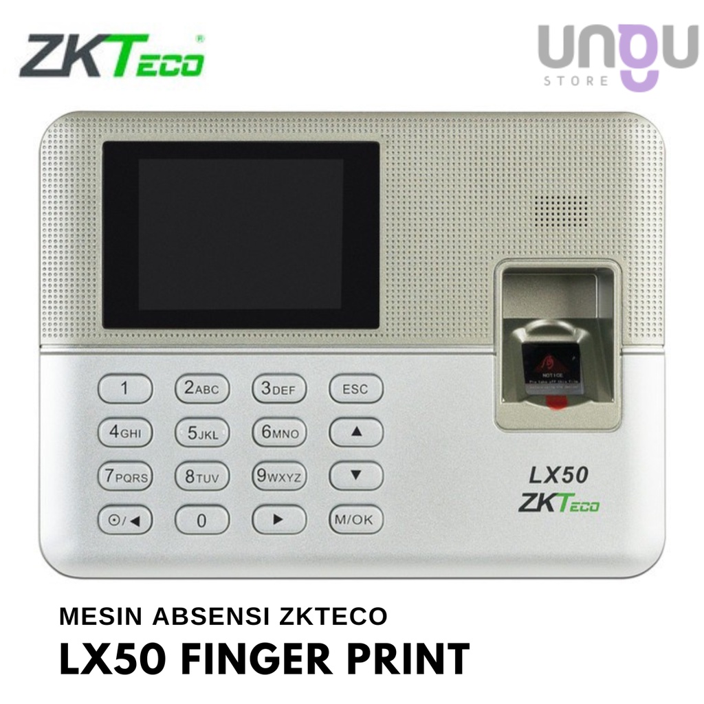 Jual ZKTeco LX50 Mesin Absensi Sidik Jari LX50 Fingerprint Bahasa ...