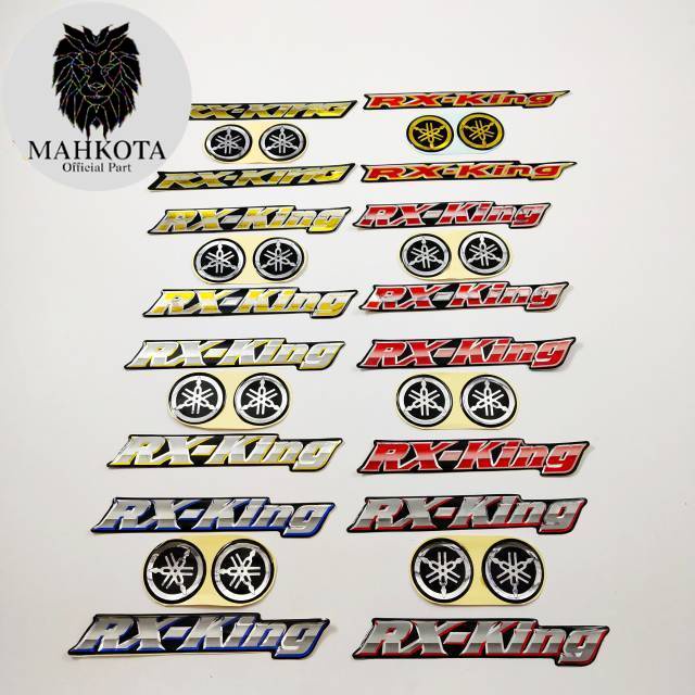 Jual EMBLEM STIKER TIMBUL YAMAHA RX KING KUALITAS TERBAIK Mahkota ...
