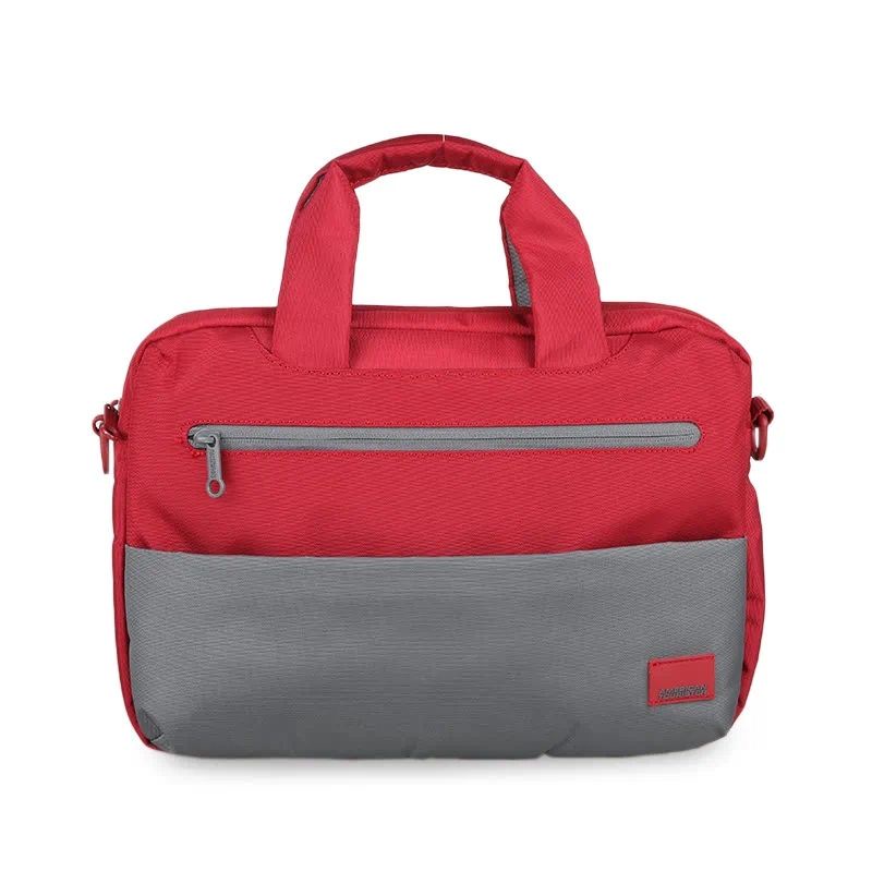 Jual American Tourister Brixton Laptop Briefcase S Red-Grey Original ...