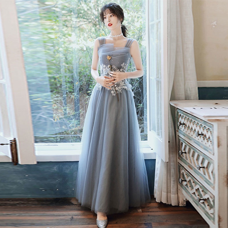 Jual Rok gaun malam perjamuan kelas atas wanita temperamen baru gaun ...