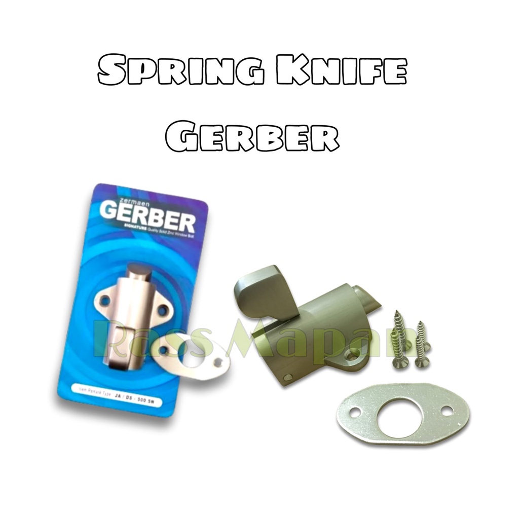 Jual Spring Knife Jumbo Gerber JA / DS 500 SN Grendel Kodok Jendela ...