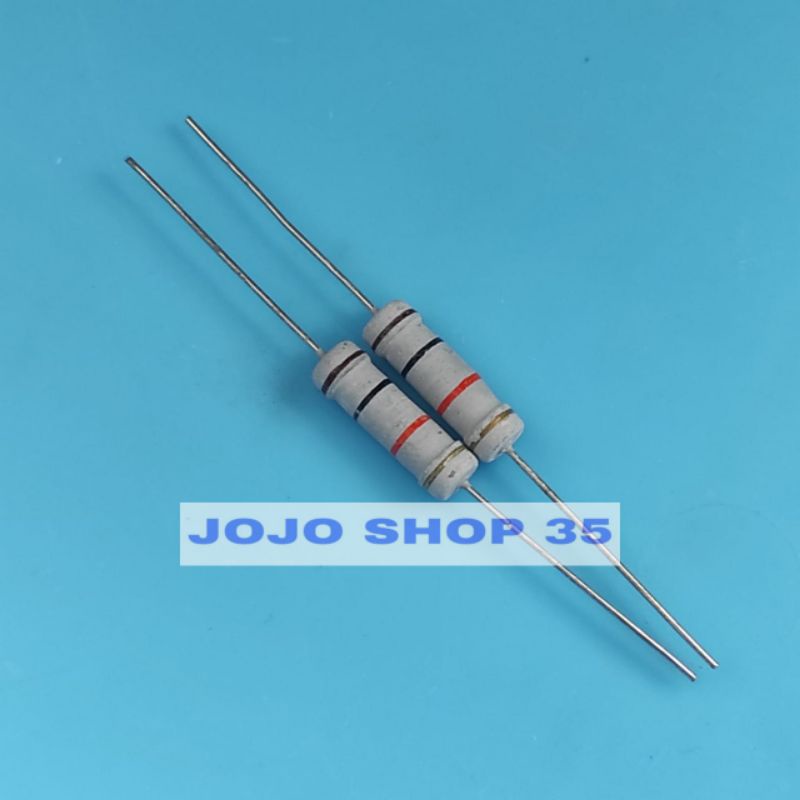 Jual 10pc RESISTOR 2WATT 2watt resistor 2W Resistor 2 watt ukuran ohm sampai kilo | Shopee Indonesia