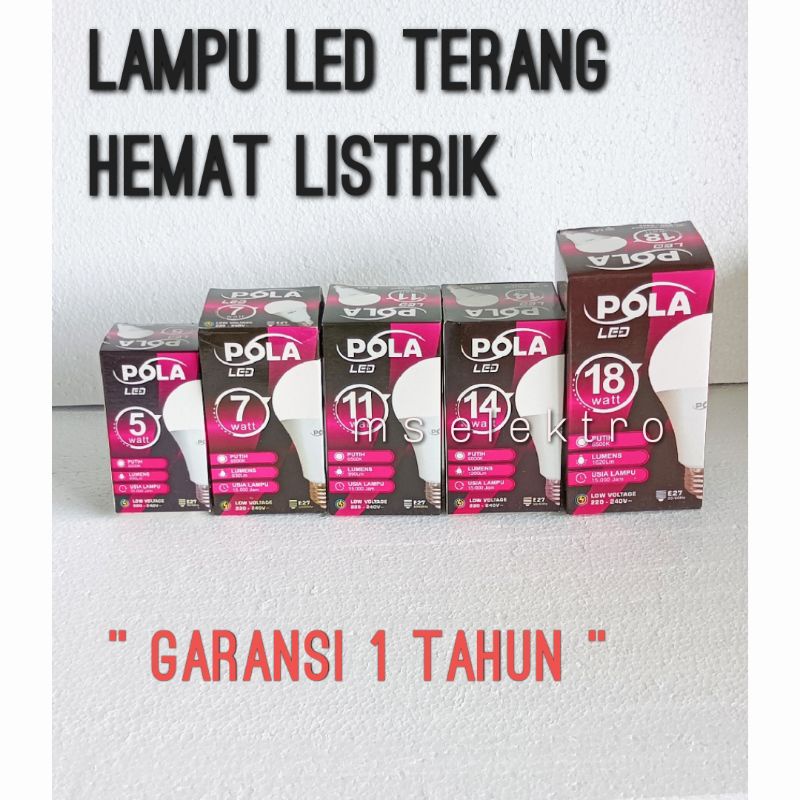 Jual Lampu LED Pola Hemat Listrik Terang 5w 7w 11w 14w 18w | Shopee ...