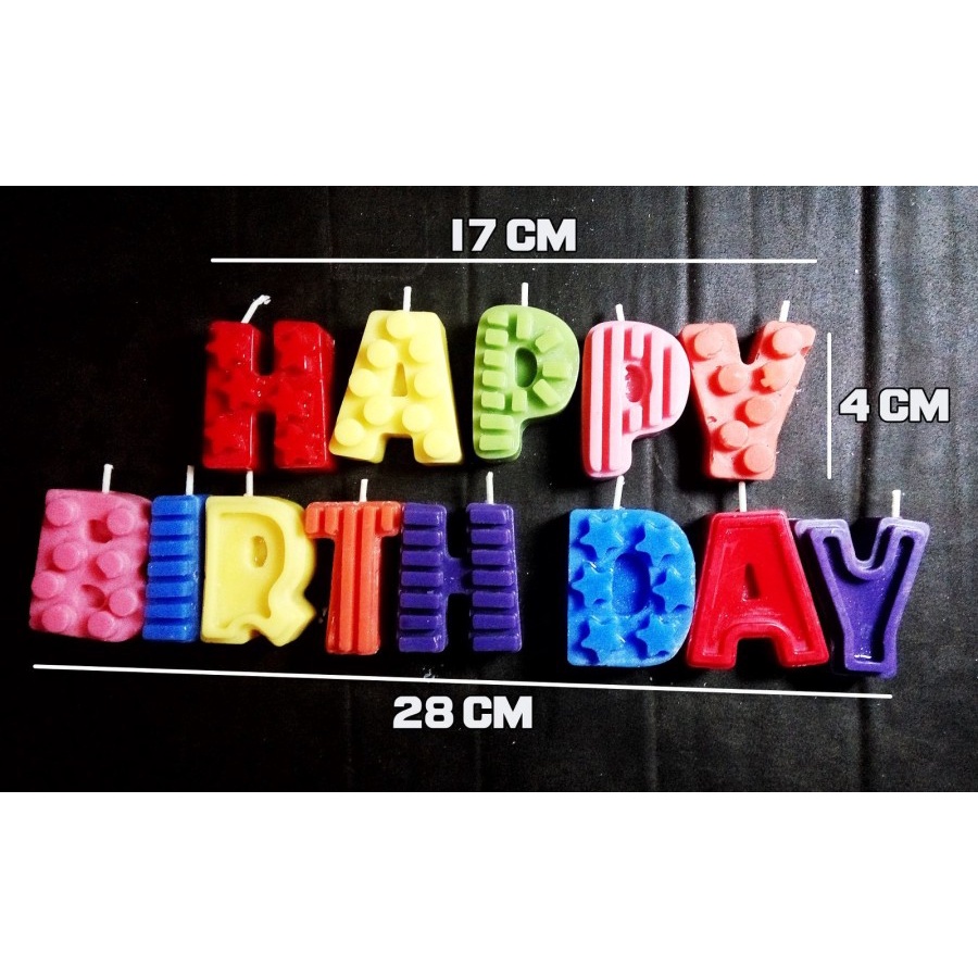 Jual LILIN ULANG TAHUN "HAPPY BIRTHDAY" SIGN UNIK WARNA WARNI | Shopee ...