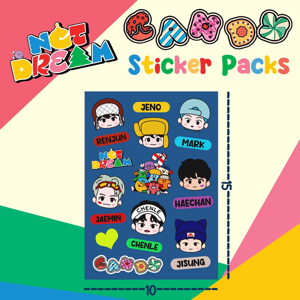 Jual ST-0048, Sticker Stiker NCT Dream Candy Kiss Cut | Shopee Indonesia