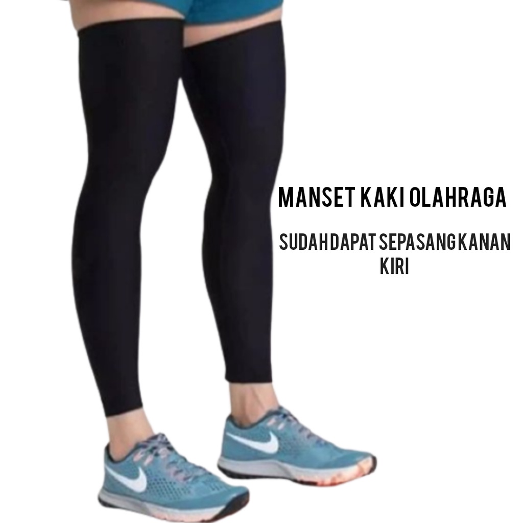 Jual Manset kaki Pria Panjang Manset Kaki Olahraga Pria Wanita Manset ...