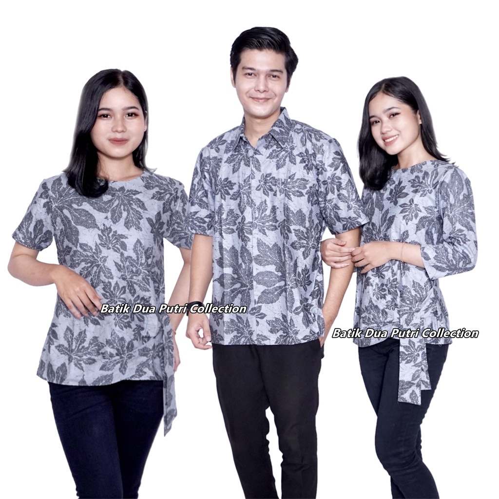 Jual Couple Batik Wanita Atasan Batik Minimalis Blouse Batik | Shopee ...