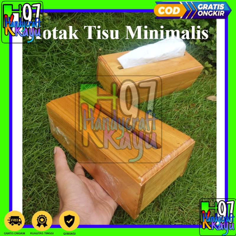 Jual Kotak tisu kayu plitur / kotak tissu mobil / tempat tisu minimalis ...