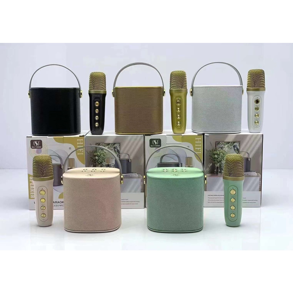 Jual speaker bluetooth karaoke speaker set ktv Cute Wireless Lucu ...