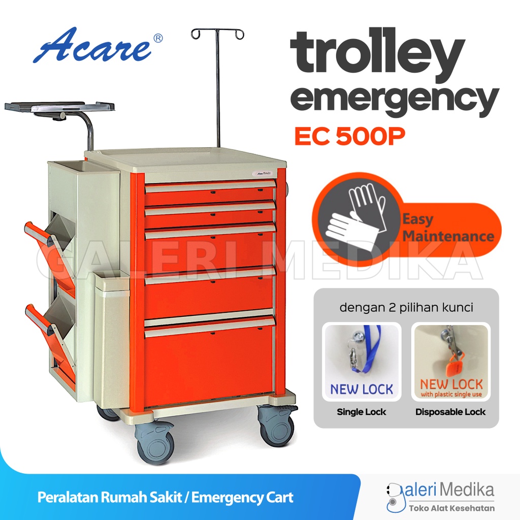 Jual Acare EC-500P Emergency Trolley / Troli Darurat / Troli Rumah ...