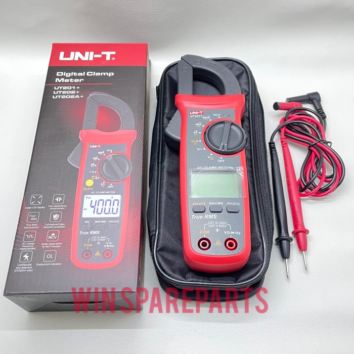Jual Listrik Digital Clamp Meter / Tang Ampere Uni-T Ut201+ | Shopee ...