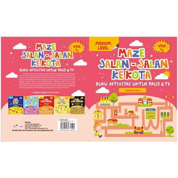 Jual Maze Jalan-Jalan Ke Kota, Buku Aktivitas untuk PAUD & TK/Sarang ...