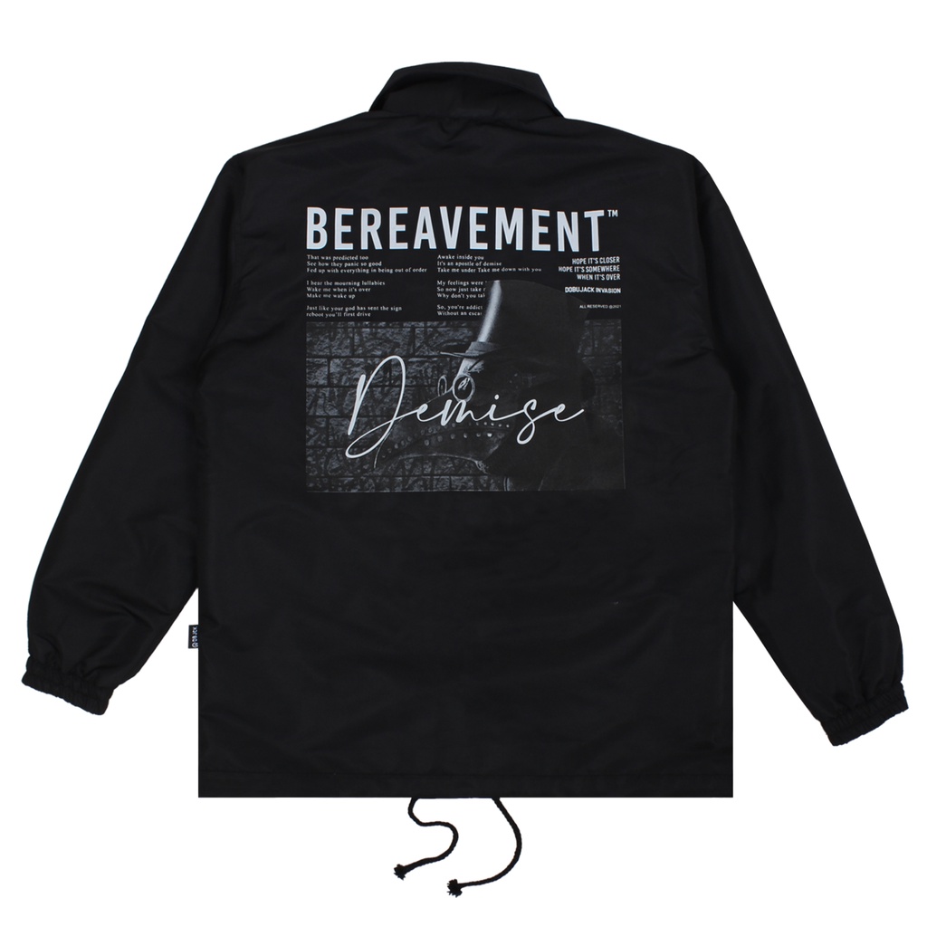 Jual Dobujack Coach Jacket Bereavement Black | Shopee Indonesia