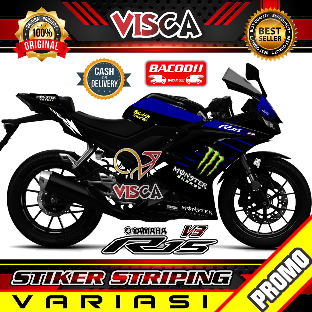 Jual Stiker Striping R15 V3 Variasi Monster | Shopee Indonesia