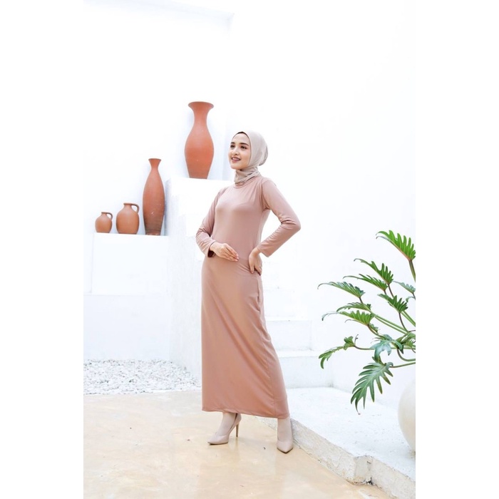 Jual Inner Dress Lengan Panjang / Gamis Manset Lengan Panjang Spandek ...