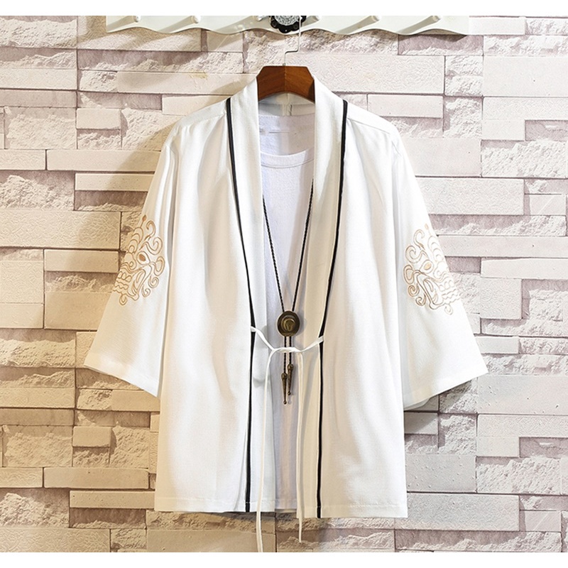 Jual Terbaru Jepang Kimono Man Haori Yukata Asia Streetwear Samurai ...