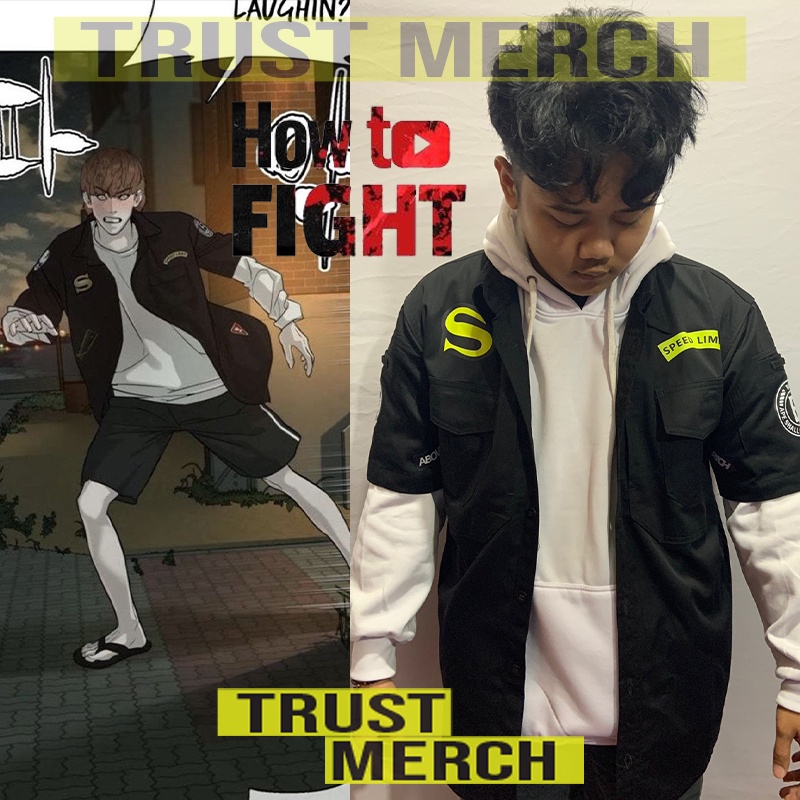Jual Kemeja Manhwa How To Fight Sung Taehoon Jaket sung Taehon Unisex 1:1 | Shopee Indonesia