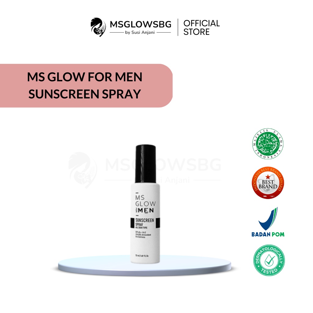 Jual MS GLOW For Men Sunscreen Spray | Shopee Indonesia