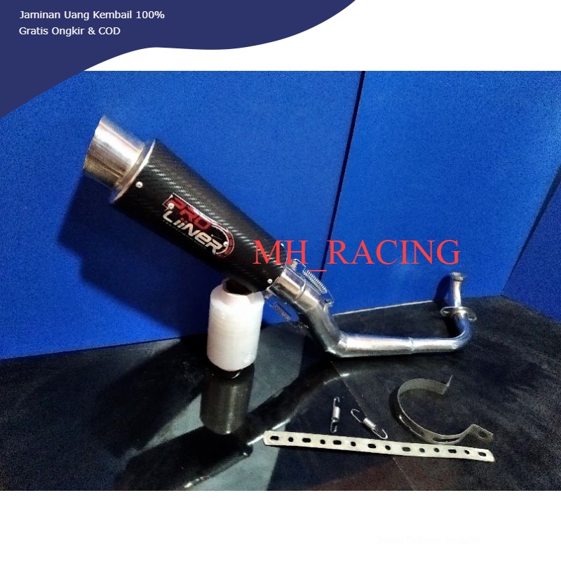 Jual KNALPOT RACING PRO LINER CARBON BEAT/SCOOPY ALL SERIES beat fi ...
