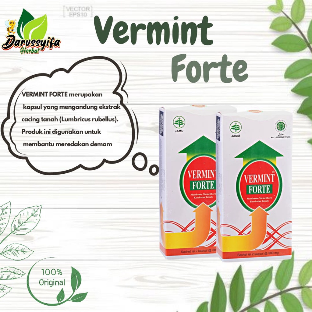 Jual Vermint Forte 30 kap | Shopee Indonesia