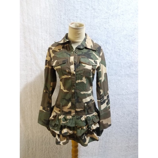 Jual Army Jacket / army dresa / dress army / kemeja tentara / kemeja ...