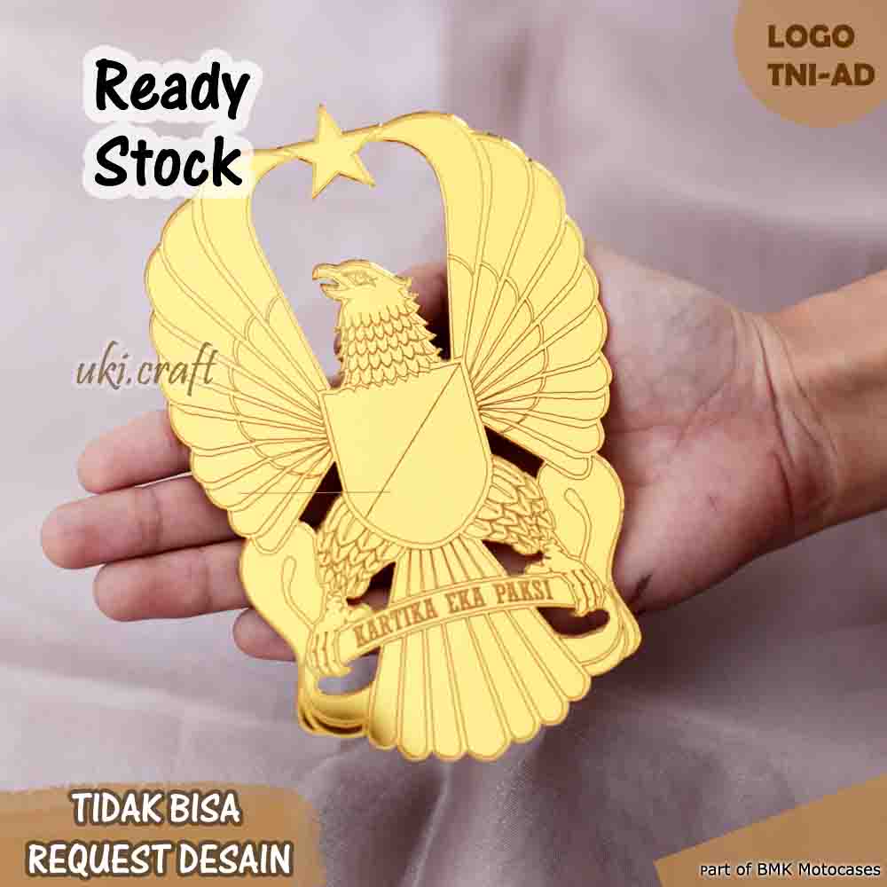 Jual Akrilik Mirror Emblem Logo Profesi Polisi Militer AU AD AL TNI AU ...