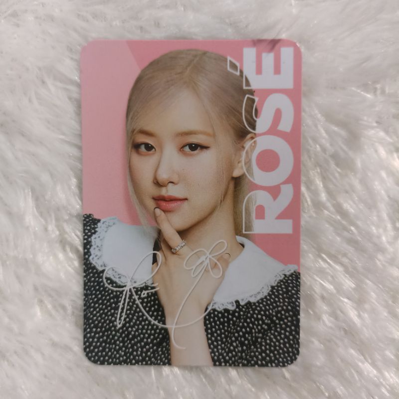 Jual OFFICIAL PHOTOCARD PC OREO ROSE BLACKPINK | Shopee Indonesia