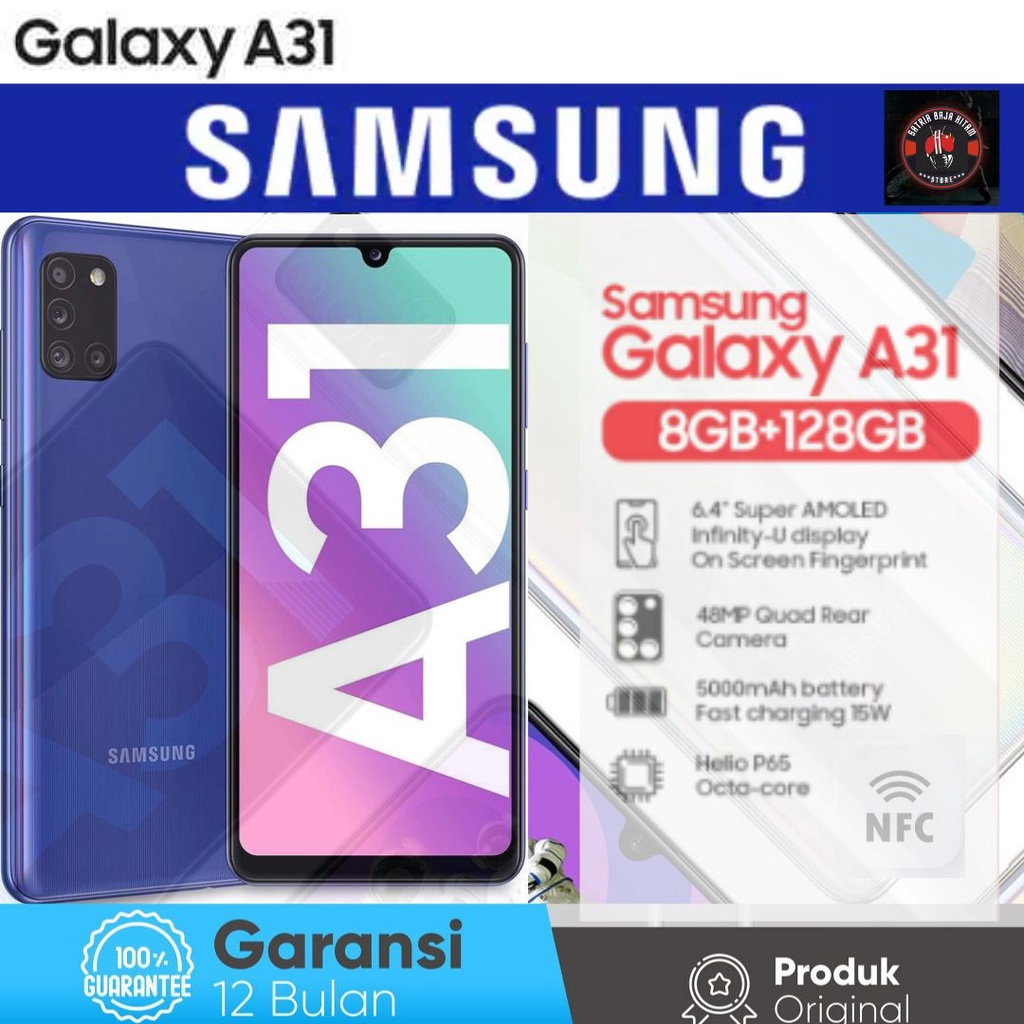 Jual Samsung A31 RAM 8/128 GB - NFC - Garansi Resmi | Shopee Indonesia
