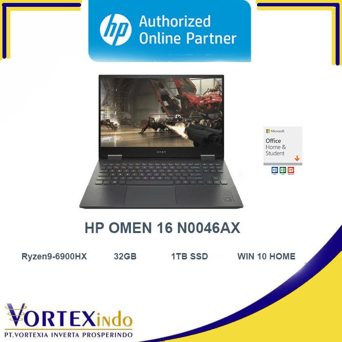 Jual LAPTOP HP OMEN 16 N0046AX-Ryzen9-6900HX RTX 3070Ti 32GB 1TB 16 ...