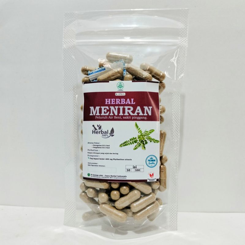Jual MENIRAN 100 kapsul Pengatur Sistem Imun, Hepatitis & Batu Ginjal ...