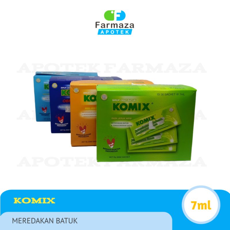 Jual KOMIX SACHET 7 ML OBAT BATUK | Shopee Indonesia