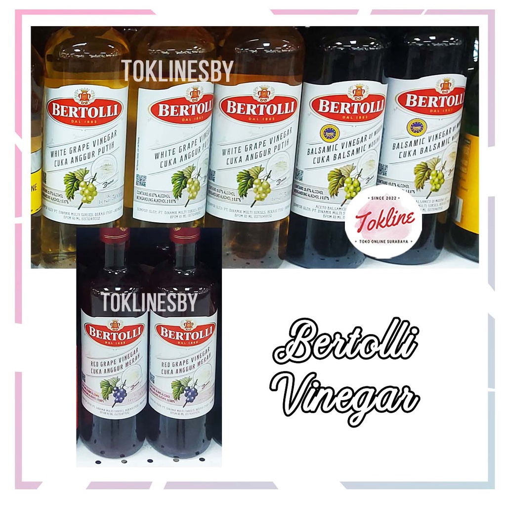 Jual Bertolli White Red Grape Balsamic Vinegar Cuka Anggur 500ml ...