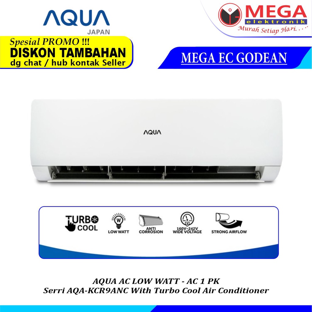 Jual AC AQUA 1 PK AQA-KCR9ANC LOW WATT AC 1 PK PROOMO BERGARANSI | Shopee Indonesia