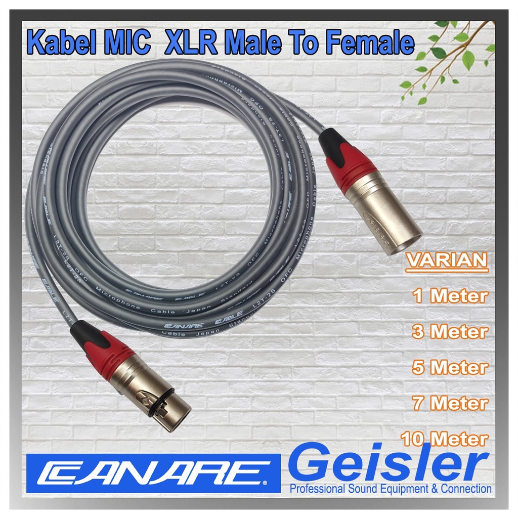 Jual Kabel Mic/Microphone Profesional / Kabel Out Mixer to Power - XLR ...