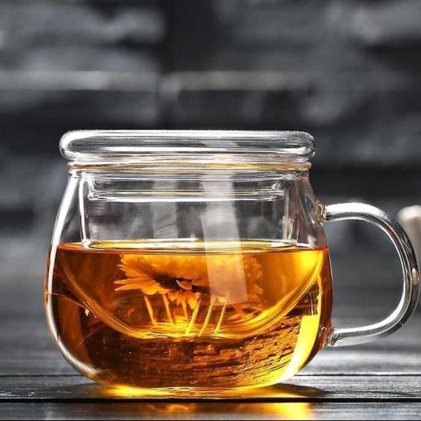 Jual TC01 - Tea Cup Infuser 300ML Gelas Teh Herbal Dengan Saringan ...