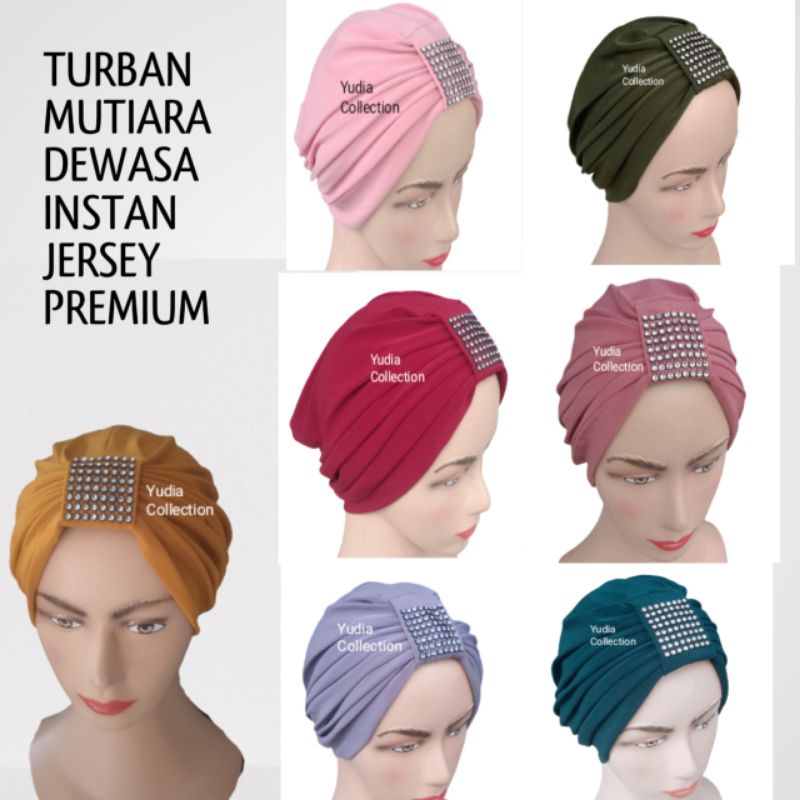 Jual TURBAN DEWASA/CIPUT/TURBAN INSTAN JERSEY PREMIUM | Shopee Indonesia