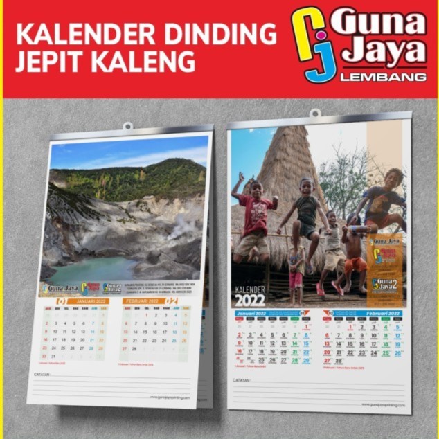 Jual Cetak Kalender Dinding Jepit Kaleng CETAK OFFSET / Custom | Shopee ...