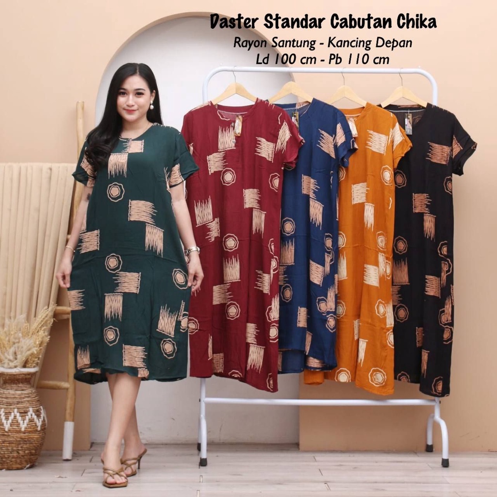 Jual Daster Batik Wanita Lengan Pendek Printing Daster poniyem Baju ...