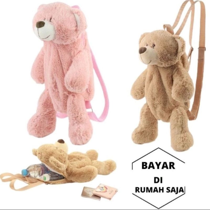 Jual Tas Beruang Teddy Bear Lucu Imut Gemoy Ransel Wanita Baru Boneka ...