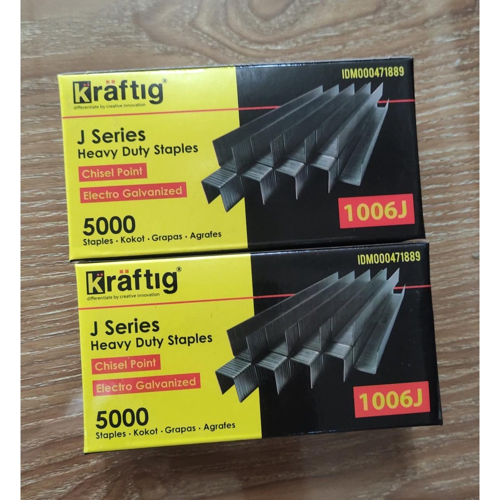 Jual Isi staples 1006 J 10/06J 1006J merk KRAFTIG | Shopee Indonesia