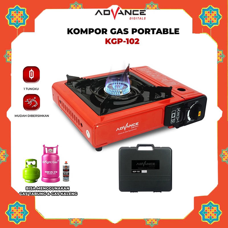 Jual 【Garansi 1 Tahun】 Kompor Portable Advance Kompor 2 Fungsi Gas ...