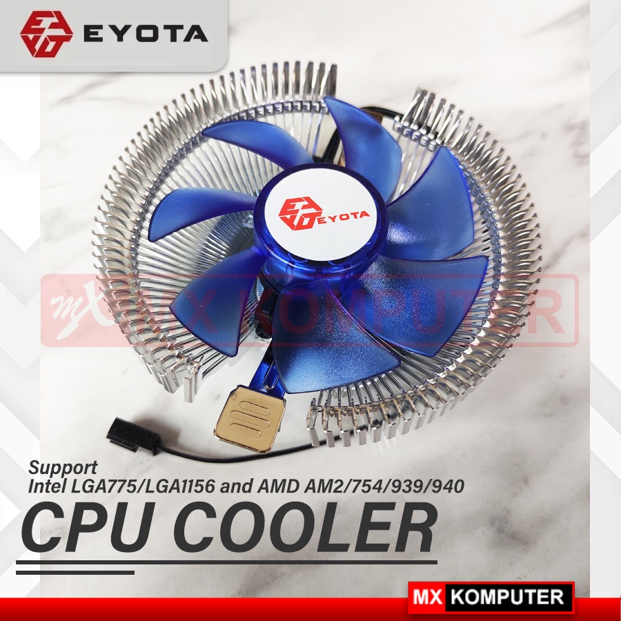 Jual Eyota LED CPU Cooler Intel AMD Socket Heatsink Fan | Shopee Indonesia