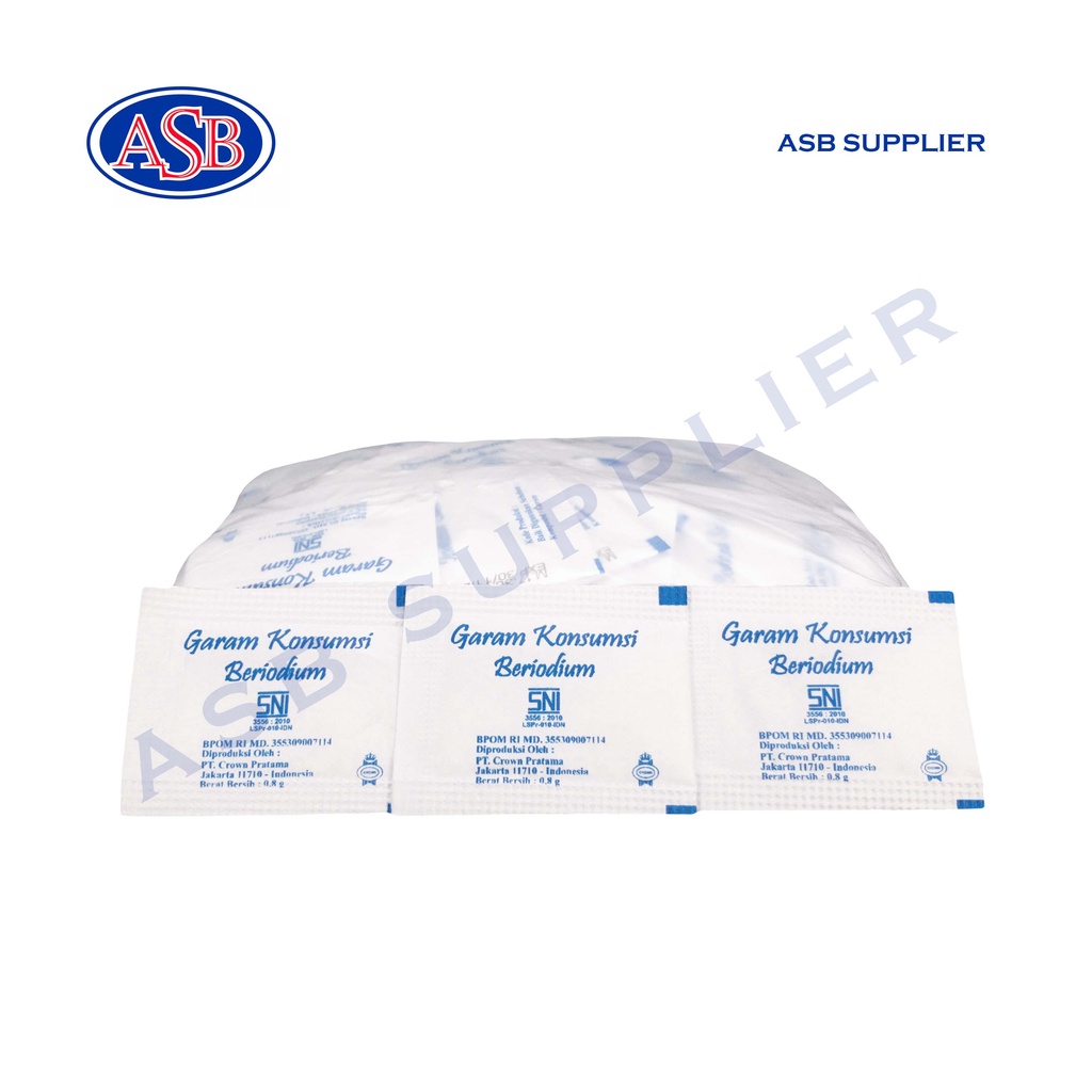 Jual Iodized Salt Sachet / Garam Beriodium Saset (250 Pcs) | Shopee ...