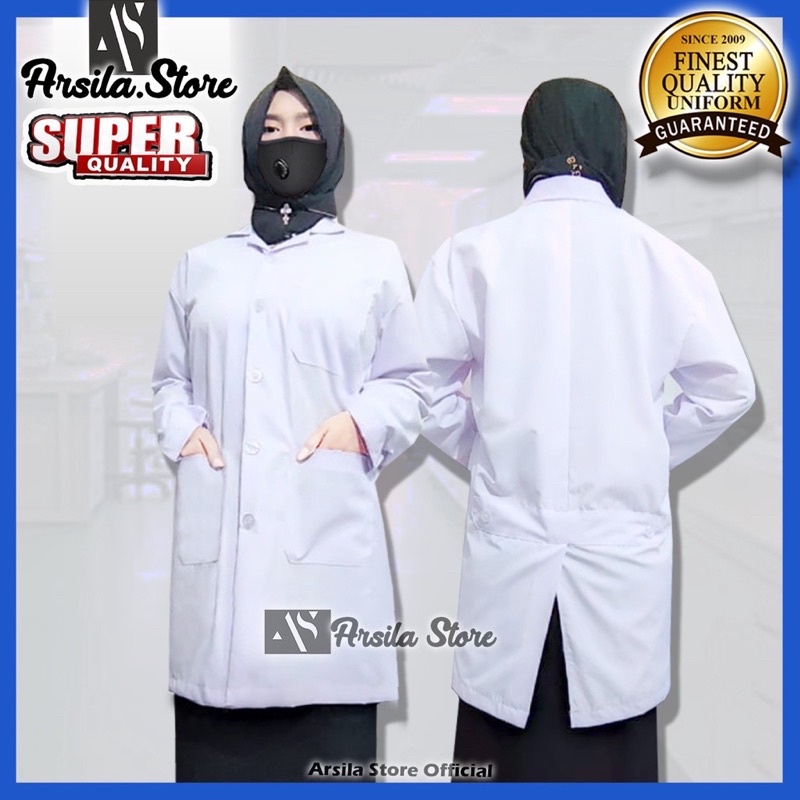 Jual (MURAH) JAS LABORATORIUM LENGAN PANJANG / JAS LAB LENGAN PANJANG ...