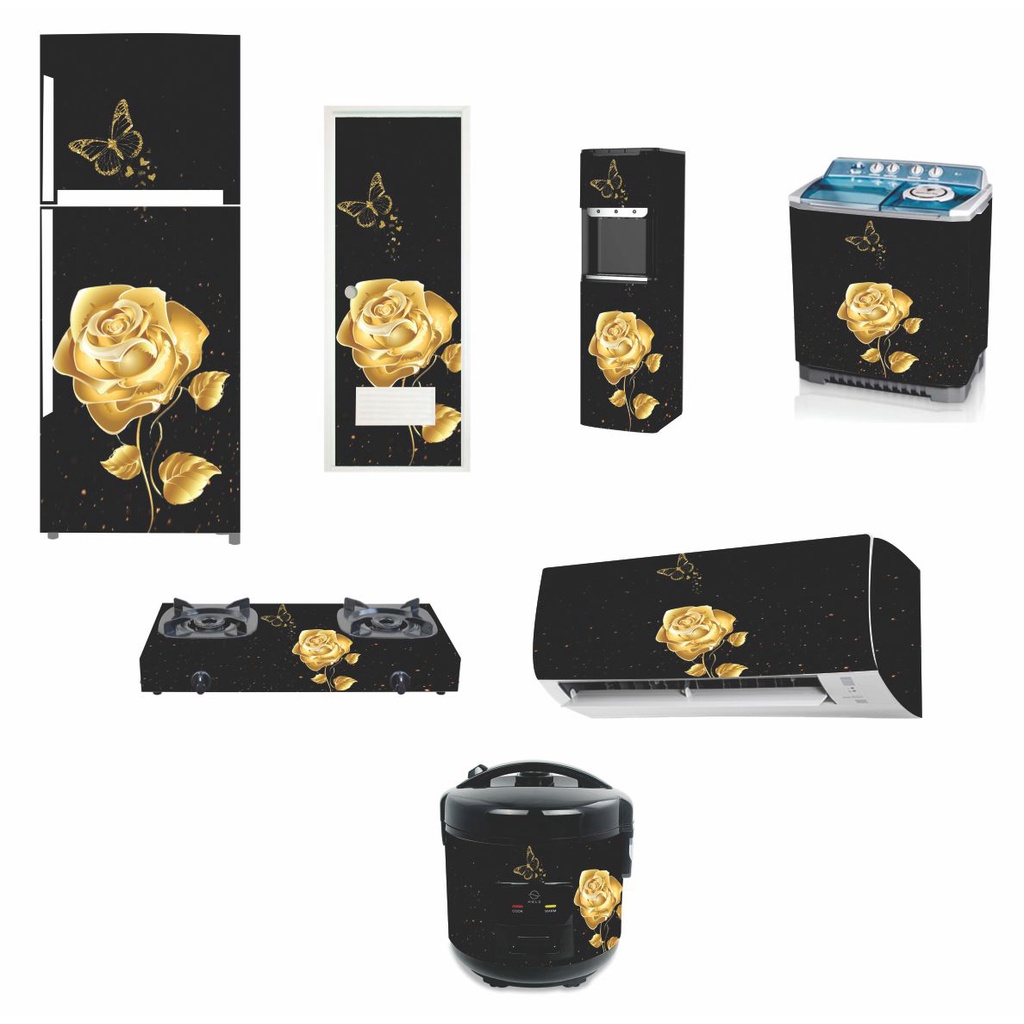 Jual Sticker dekorasi sticker Flower 016 sticker kulkas sticker mesin ...