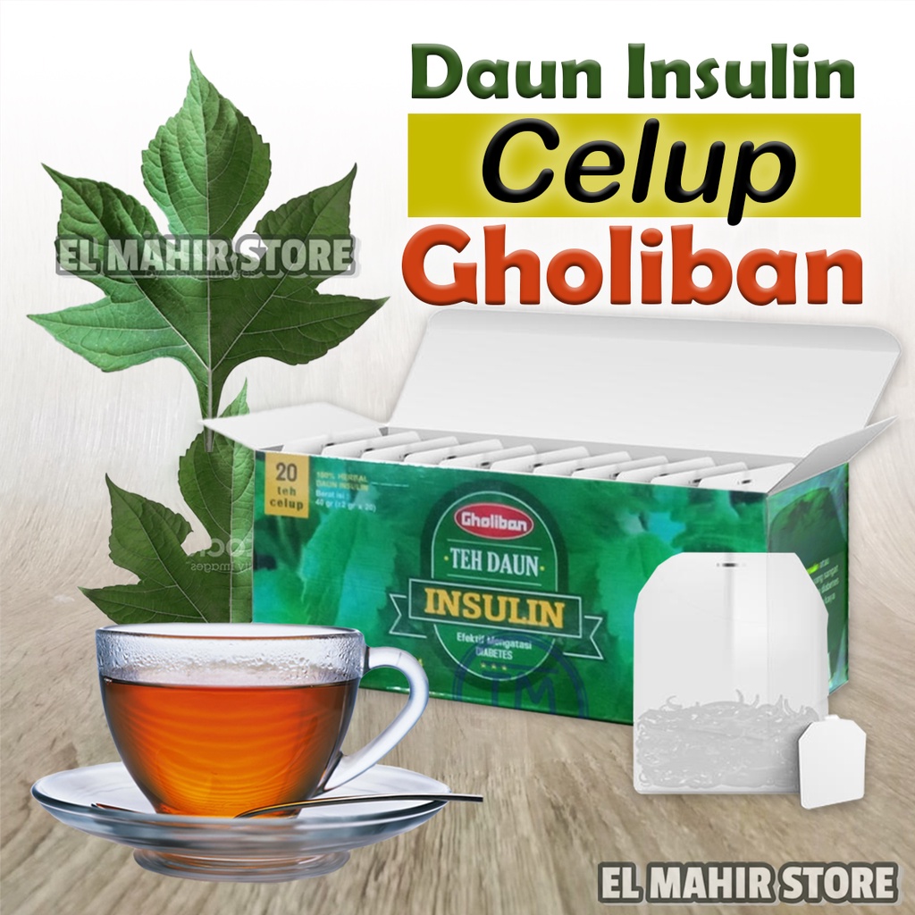 Jual Teh Celup Daun Insulin Gholiban ( Efektif mengatasi diabetes ...